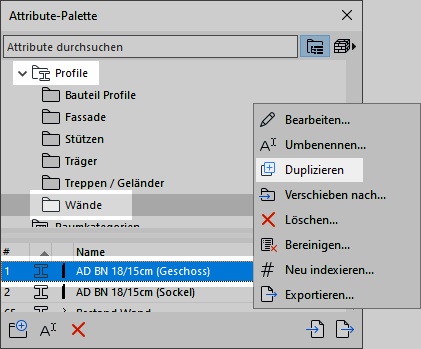 Verwaltung der Attribute :: IDC