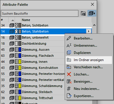 Verwaltung der Attribute :: IDC
