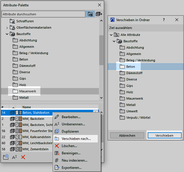 Verwaltung der Attribute :: IDC